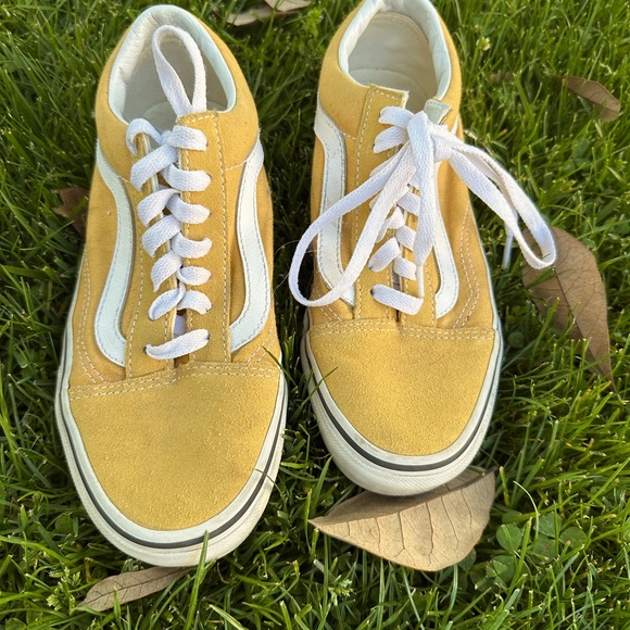 Shoes | Vans Trainers Old Skool Vivid Yellow Size Mens 5 | Poshmark
